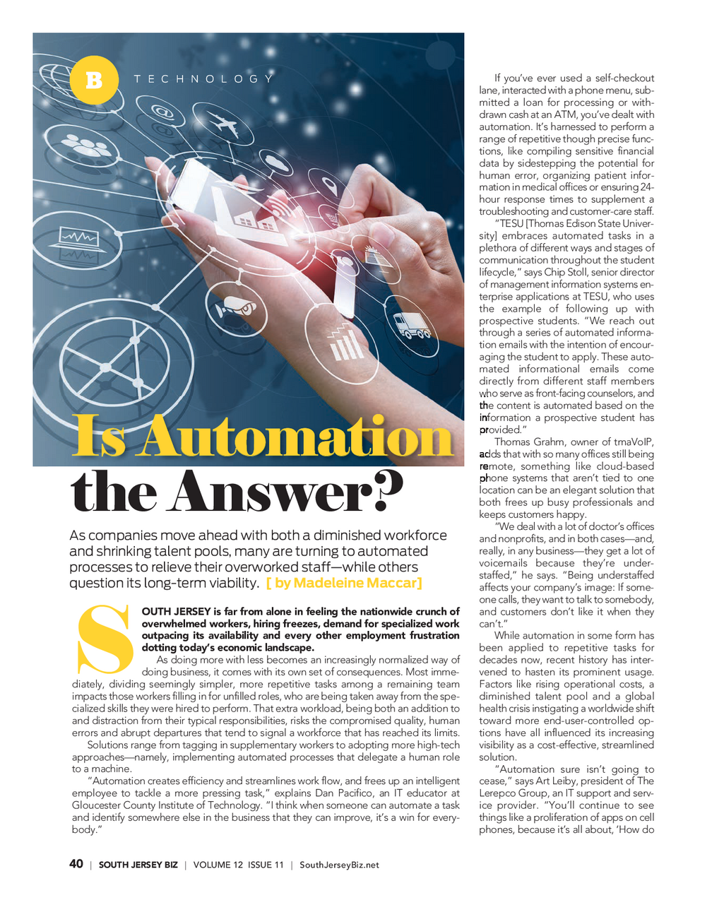 South Jersey BIZ - Issue #11 (November 2022)